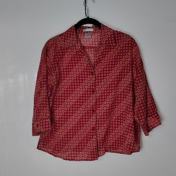 Rebecca Malone | Tops | Rebecca Malone Red Bandana Top Sz Pm | Poshmark